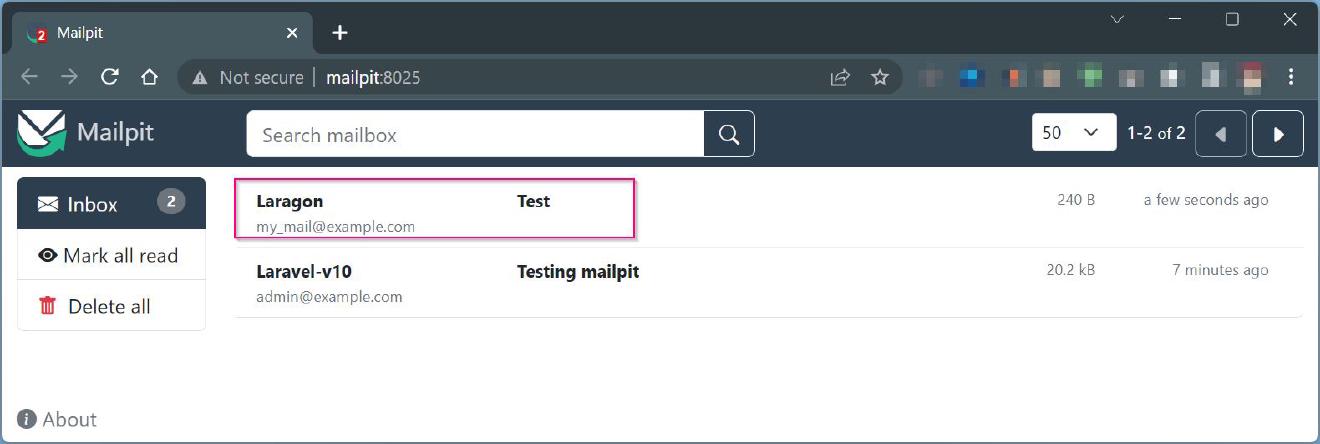 How to install mailpit on Windows and integrate with Laragon · Pen-y-Fan